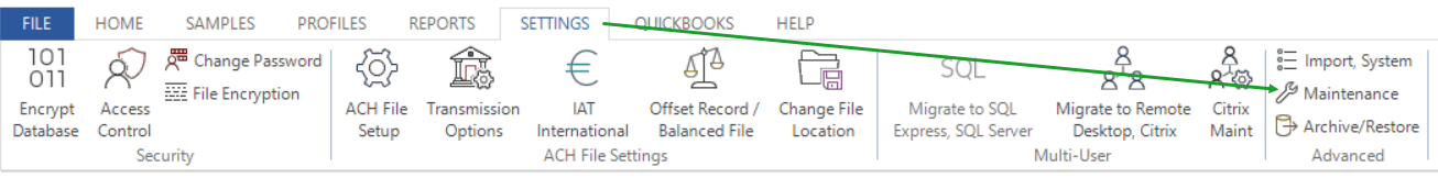 Reset connection from SQL (any platform) to Desktop – Treasury Software