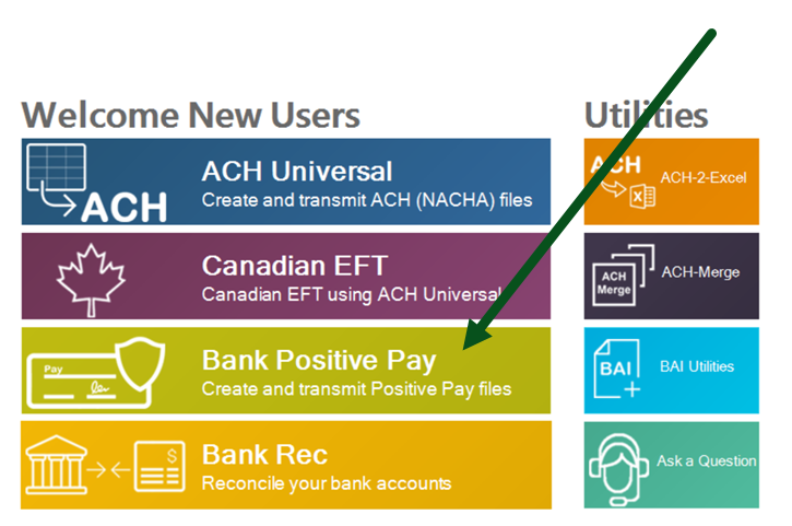Getting Started with Bank Positive Pay - Basic Steps – Treasury Software